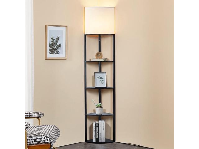 Click here for ATAMIN Corner Floor Lamp with Shelves Tall Corner... prices