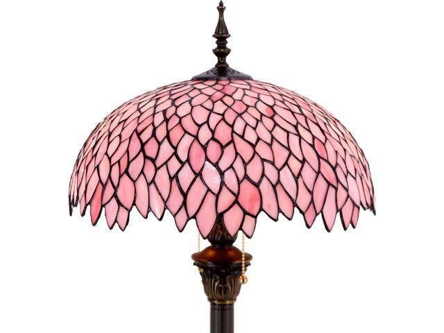 Click here for WERFACTORY Tiffany Floor Lamp Pink Wisteria Staine... prices