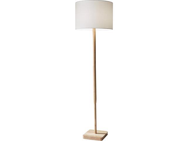 Click here for Adesso Floor Lamp with Natural Rubberwood Base and... prices