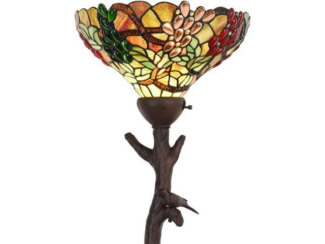 Click here for Bieye L10768 Grape Tiffany Style Stained Glass Tor... prices