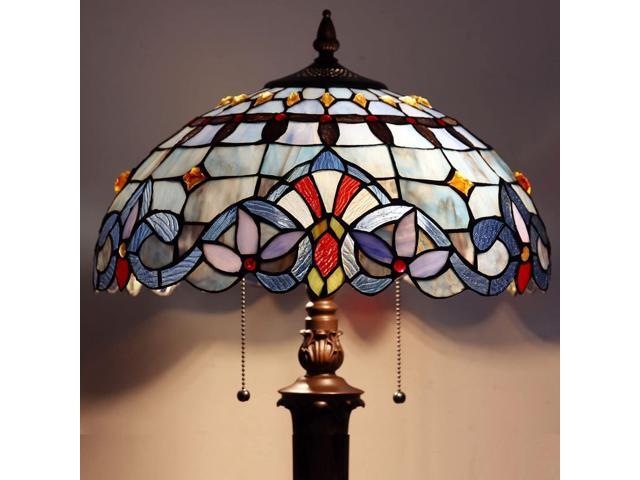 Click here for Capulina Tiffany Lamp Stained Glass Floor Lamp 2-L... prices