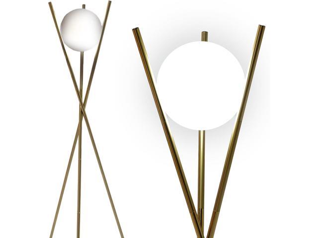 Click here for Ozarke Solstice Modern Frosted Glass Globe Floor L... prices