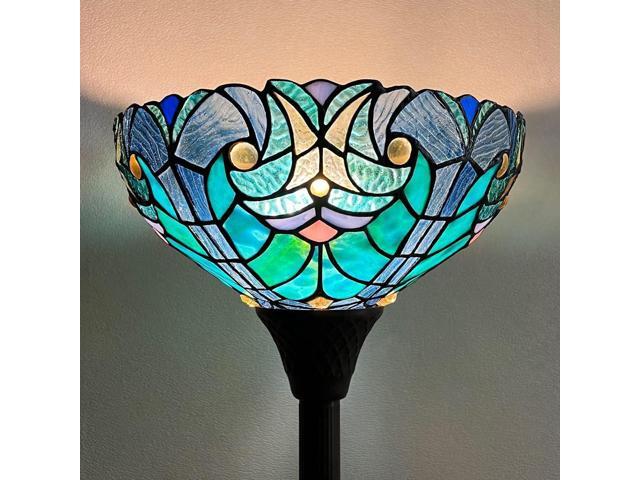 Click here for Tiffany Torchiere Floor Lamp Stained Glass Lamp Sh... prices