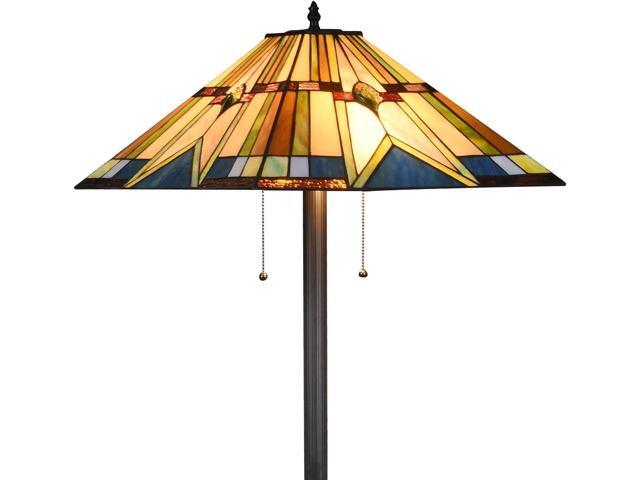 Click here for Tiffany Style Floor Lamp Vintage Stained Glass Sha... prices