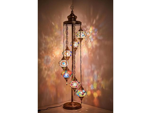 Click here for DEMMEX - 7 Large Globes Turkish Moroccan Mosaic Fl... prices
