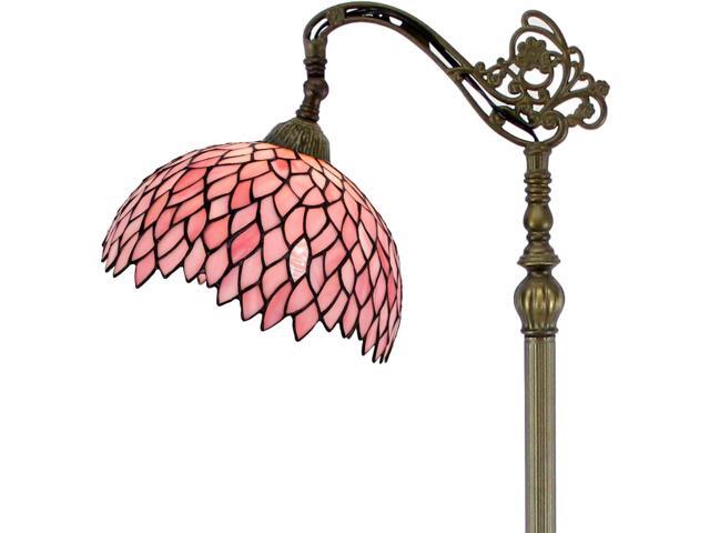 Click here for WERFACTORY Tiffany Floor Lamp Pink Stained Glass W... prices