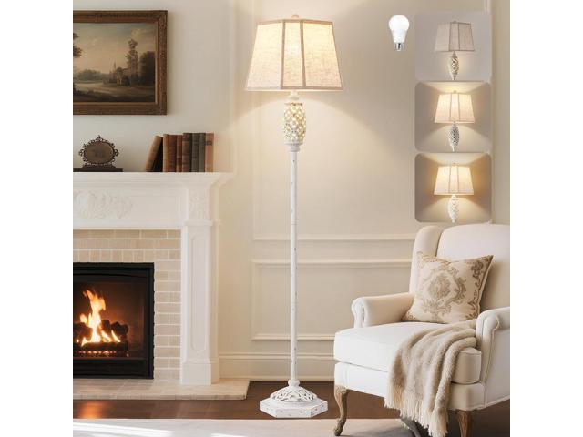 Click here for Luvkczc Rustic Floor Lamp with Floral Cutouts & Li... prices