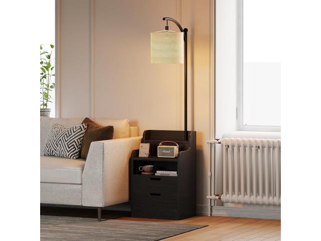 Click here for MUTUN Wood Nightstand with 2 Drawers and Charging... prices