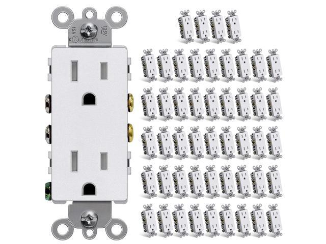 Click here for CML 15 Amp Matte White Decorator Wall Receptacle O... prices