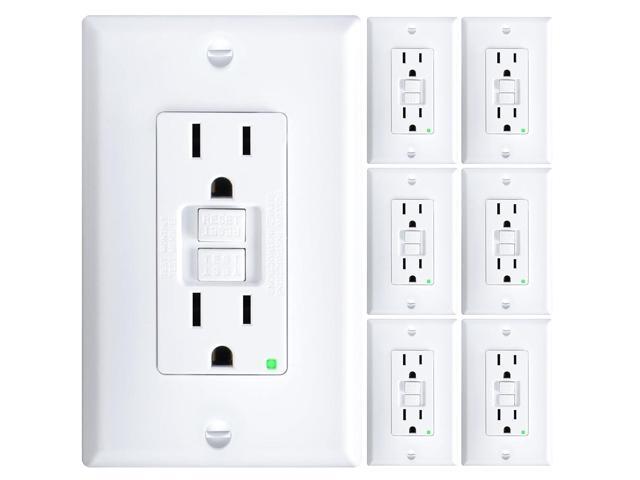 Click here for Amico 6 Pack GFCI Outlet 15 Amp with Thinner Desig... prices