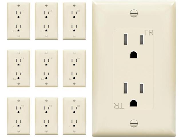 Click here for ENERLITES Decorator Receptacle Outlet with Wall Pl... prices