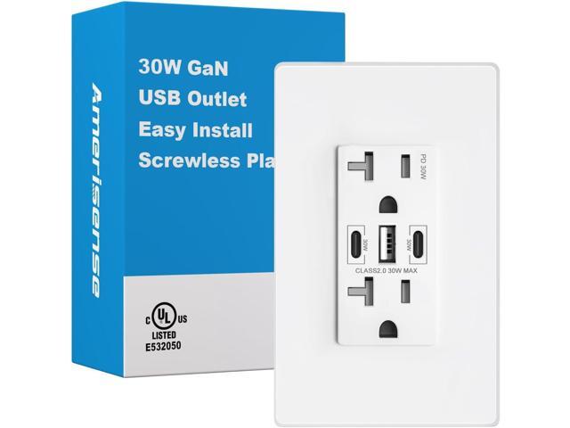 Click here for 30W PD3.0 USB Wall Outlet  20 Amp Tamper-Resistant... prices