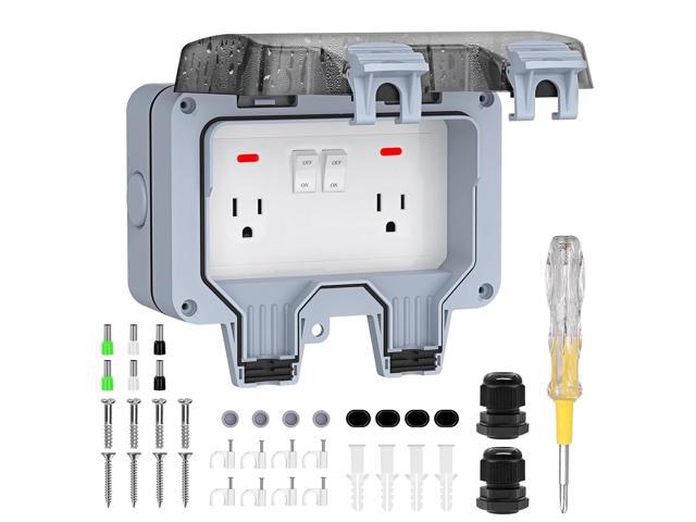 Click here for Double Outdoor Outlet with Box Waterproof IP66 Out... prices