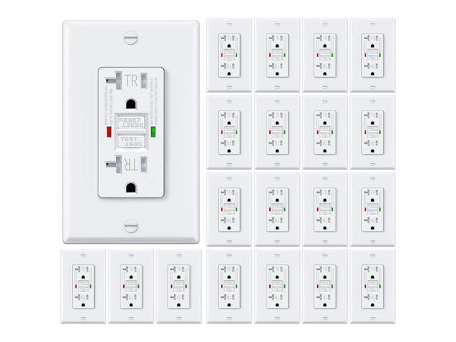 Click here for ELECTECK 20 Pack GFCI Outlets 20 Amp  Tamper Resis... prices