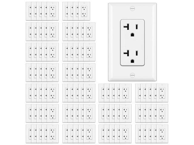 Click here for BESTTEN 100 Pack 20 Amp Decor Receptacle Outlet  D... prices