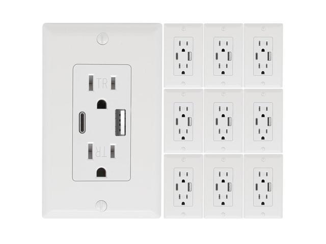Click here for 10 Pack - POWAWINI Wall Outlet 15 Amp  UL Listed... prices