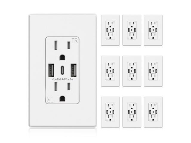 Click here for ELEGRP USB Wall Outlets  3-Ports USB C Wall Outlet... prices