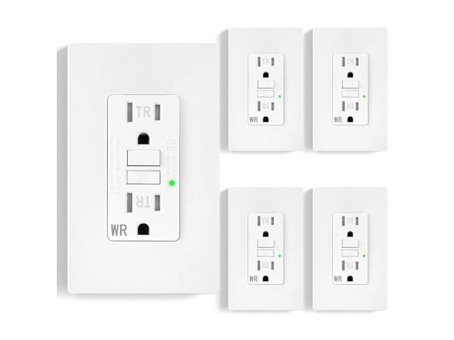 Click here for 5-Pack GFCI Outlet 15 Amp  Self-Test GFI Electrica... prices