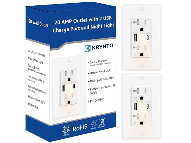 Click here for USB Outlet with Night Light  20A Manual Control Ni... prices