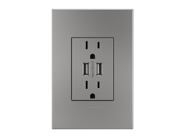 Click here for Legrand Adorne Dual USB Plus-Size Outlet Combo  Ma... prices