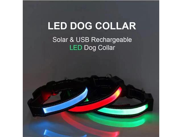 Click here for Solar & USB Rechargeable LED Lighting Dog Collar f... prices