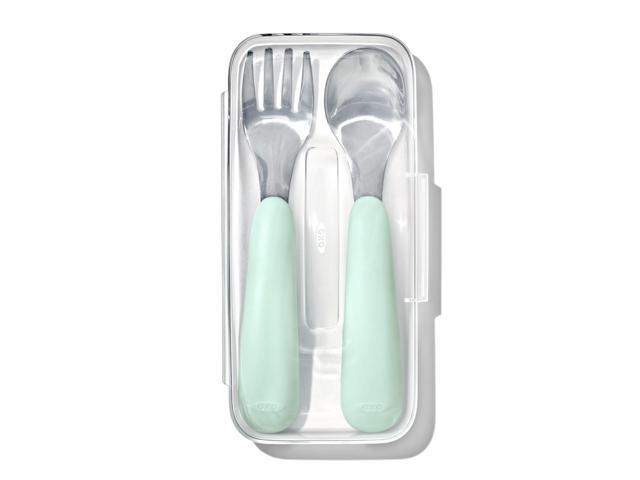 Click here for OXO Tot On-The-Go Fork and Spoon Set - Opal prices