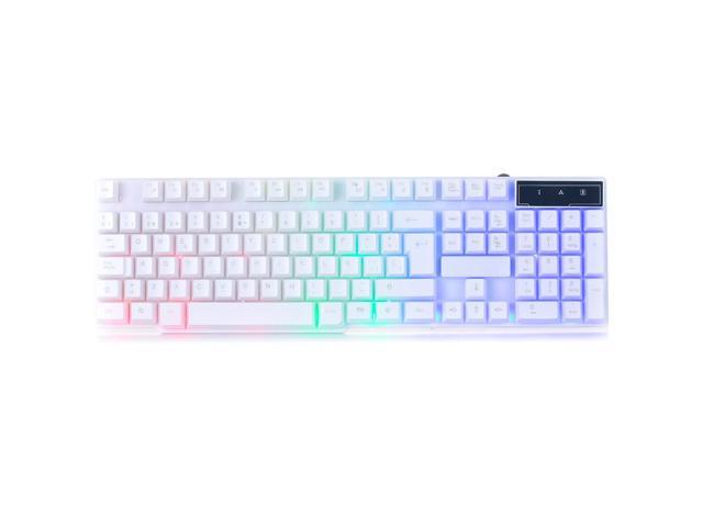 Click here for Orzly White Gaming Keyboard RGB USB Wired Rainbow... prices