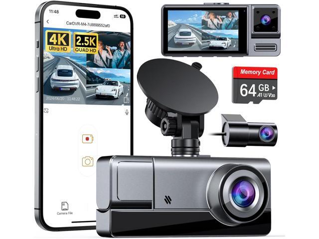 Click here for 3 Channel WiFi Dash Cam with 64GB Card  4K+1080P D... prices