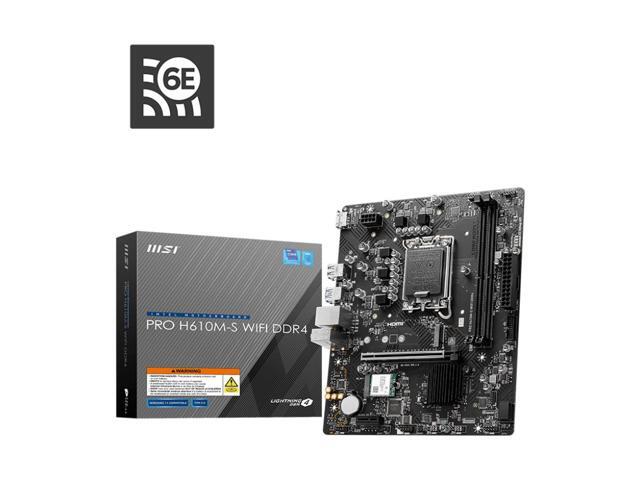 Click here for MSI PRO H610M-S WIFI DDR4 LGA 1700 Intel H610 SATA... prices