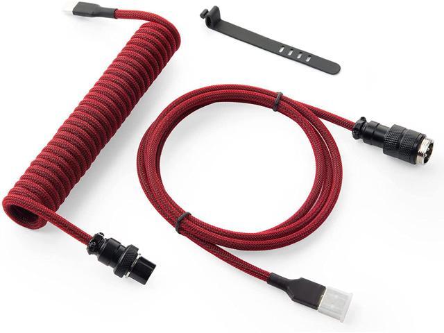 Click here for GUNMJO Pro Custom Coiled USB C Cable for Gaming Ke... prices