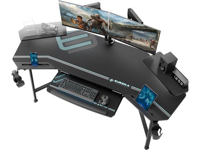 Click here for EUREKA ERGONOMIC Gaming Desk with Led Lights  72 L... prices