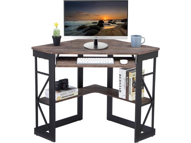 Click here for VECELO Corner Computer Desk Writing Smooth Keyboar... prices