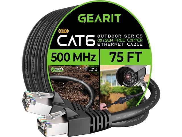 Click here for GearIT Cat6 Outdoor Ethernet Cable (75ft) 23AWG Pu... prices