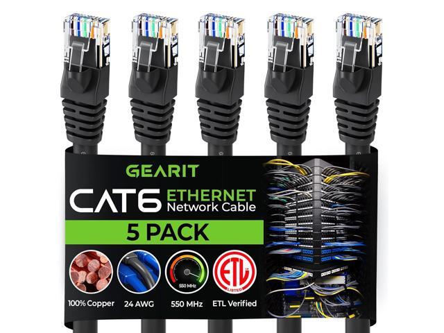 Click here for GearIT Cat 6 Ethernet Cable 35 ft (5-Pack) - Cat6... prices
