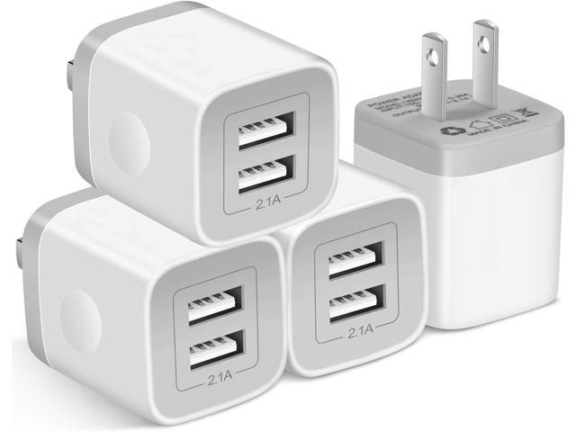 Click here for Wall Charger 4-Pack 2.1A Dual Port USB Power Adapt... prices