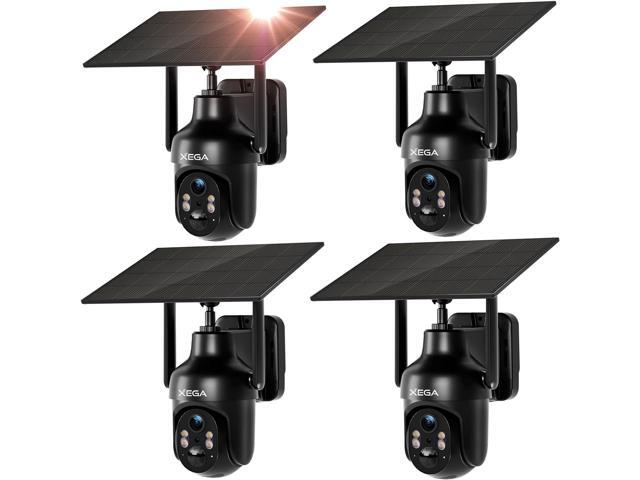 Click here for Xega 4 Pack WiFi Solar Security Camera  HD PTZ Wir... prices
