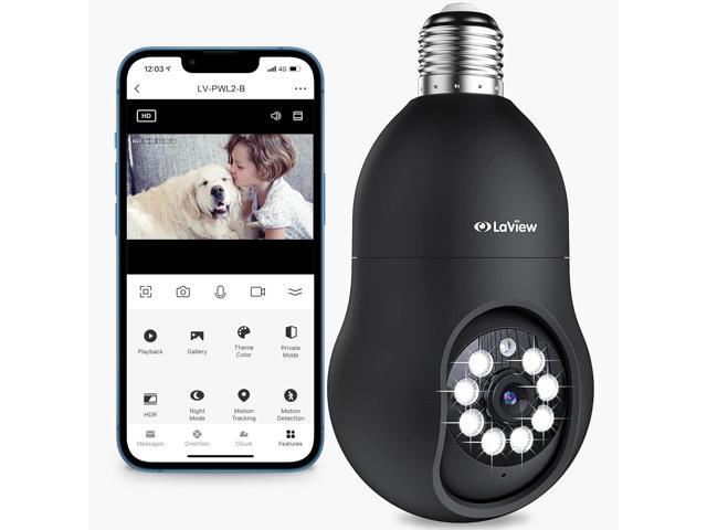 Click here for LaView 4MP Bulb Security Camera 2.4GHz  360° 2K Se... prices