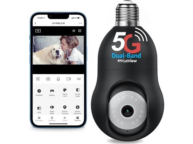Click here for LaView 4MP Bulb Security Camera 5G& 2.4GHz WiFi  3... prices