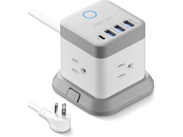 Click here for BESTEK Power Strip with USB  Vertical Cube Mountab... prices