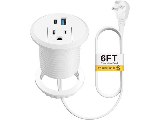 Click here for 2 Inch Desk Power Grommet USB C PD 20W  Recessed P... prices