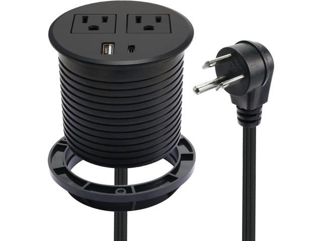 Click here for Desk Power Grommet USB C Recessed Power Strip 2 Ou... prices