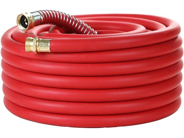 Click here for 50FT 5/8 Heavy Duty Rubber Garden Hose - 200psi Wo... prices