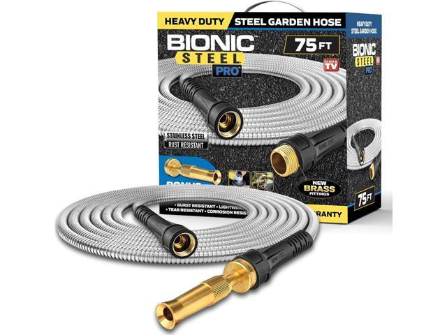 Click here for Bionic Steel Pro 75 FT Garden Hose with Nozzle  30... prices