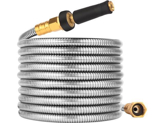 Click here for Expandable Metal Garden Hose 50 FT - 304 Stainless... prices