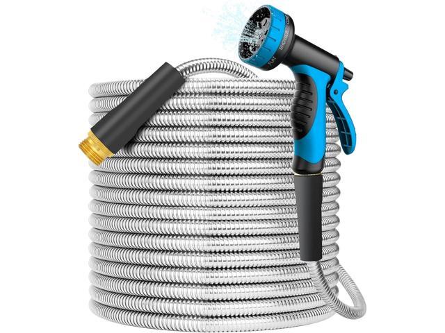 Click here for Stainless Steel 25FT Garden Hose with 10 Functions... prices