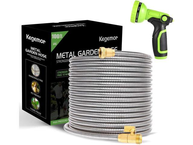 Click here for Garden Hose 100 ft-Metal Water Hose -Flexible Ligh... prices