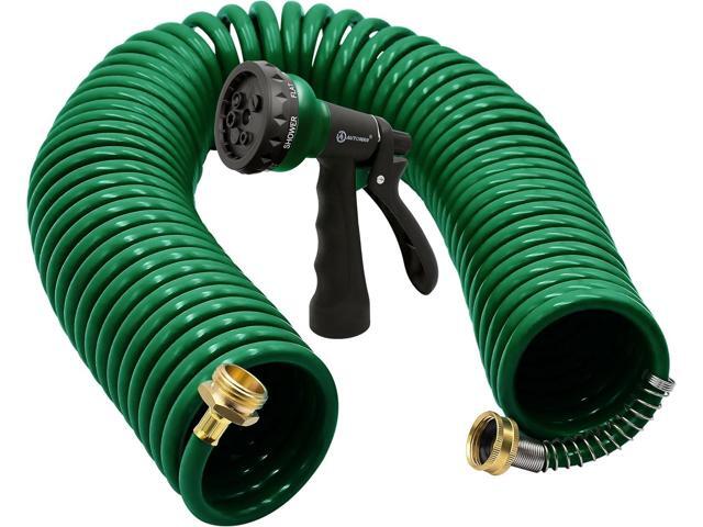 Click here for AUTOMAN Coil Garden Hose 50 ft  EVA Curly Water Ho... prices