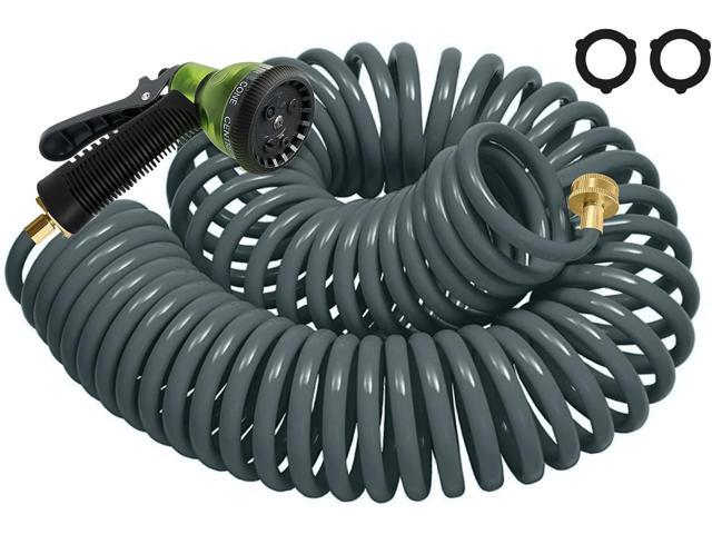 Click here for Coil Hose 25FT EVA Coil Garden Hose With 3/4 Brass... prices
