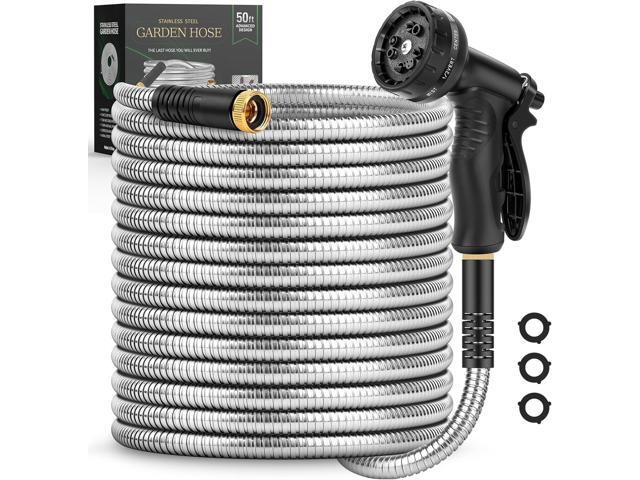 Click here for Garden Hose 50 FT  Metal Stainless Steel Water Hos... prices