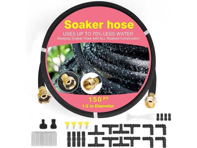 Click here for Soaker Hose 150 FT Pro for Garden Beds 1/2 Inch Ru... prices